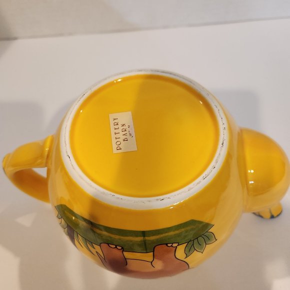 Pottery Barn | Kitchen | Elephant And Tiger Pottery Barn Safari Tea Pot ...